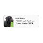 Black Lab Return Address Label | Zazzle