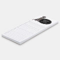 Black Lab Shopping List Magnetic Notepad | Zazzle