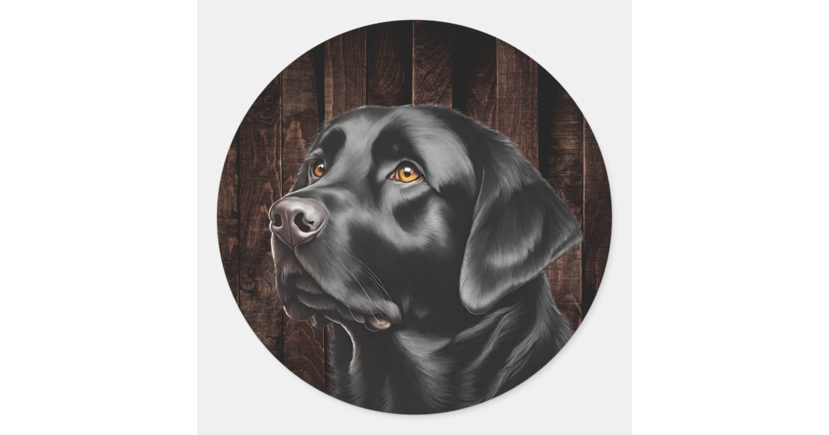 Black Lab Stickers | Zazzle