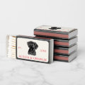 Black lab watercolor Wedding Matchbox Favors Matchboxes | Zazzle