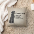 Black Labrador Changes Everything Throw Pillow | Zazzle