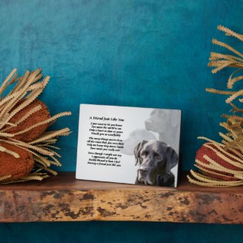 Black Labrador Friend Poem Plaque | Zazzle