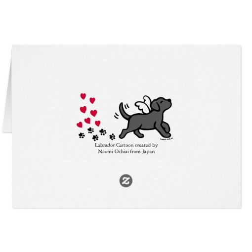 Black Labrador Hearts Rainbow Bridge Card | Zazzle