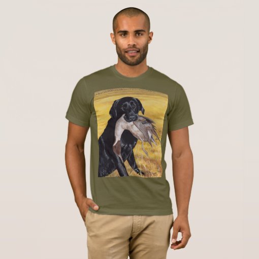 Black Labrador Hunting Dog T-Shirt | Zazzle