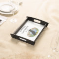 Black Labrador Lake House Serving Tray | Zazzle