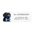Black Labrador Puppy Return Address Label | Zazzle