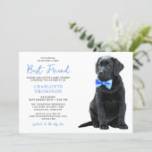 Black Labrador Retriever Baby Shower Cute Simple Invitation | Zazzle