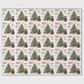Black Labrador Retriever Dog Holiday Tree Wrapping Paper | Zazzle