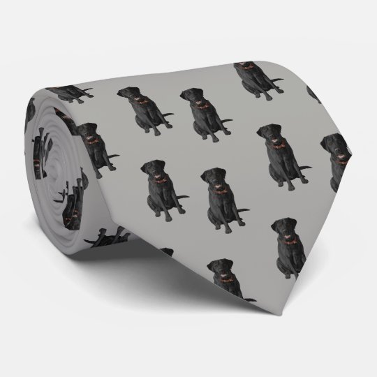 Black Labrador Retriever Dog Lover Neck Tie | Zazzle.com