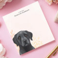 Black Labrador Retriever Dog Personalized Name Notepad | Zazzle