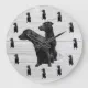 Black Labrador Retriever Large Clock | Zazzle