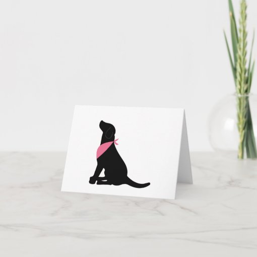 Black Labrador Retriever notecards | Zazzle