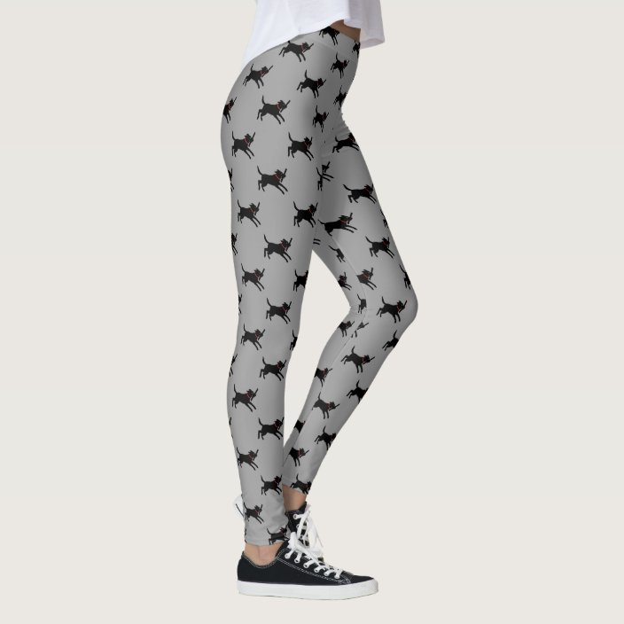 Black Labrador Retrievers Dogs Pattern Black Labs Leggings | Zazzle.com