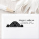 Black Labrador Watching Return Address Label | Zazzle