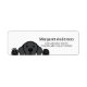 Black Labrador Watching Return Address Label | Zazzle