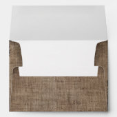 Black Lace Burlap Modern Goth Wedding Envelopes | Zazzle