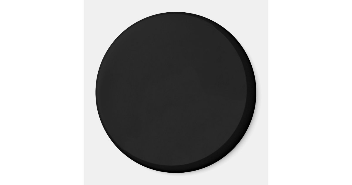 Black Large Round Magnet Custom Magnets Template | Zazzle