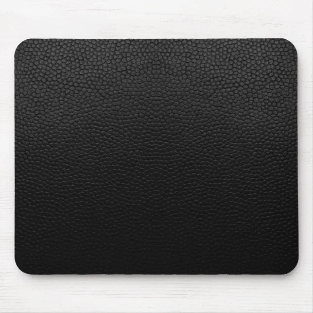 Black Leather Mouse Pad | Zazzle