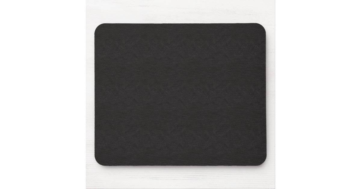 Black Leather Mouse Pad | Zazzle