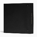 Black Leather Print Trust Document Binder | Zazzle