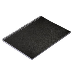 Black Leather Texture Background Notebook | Zazzle