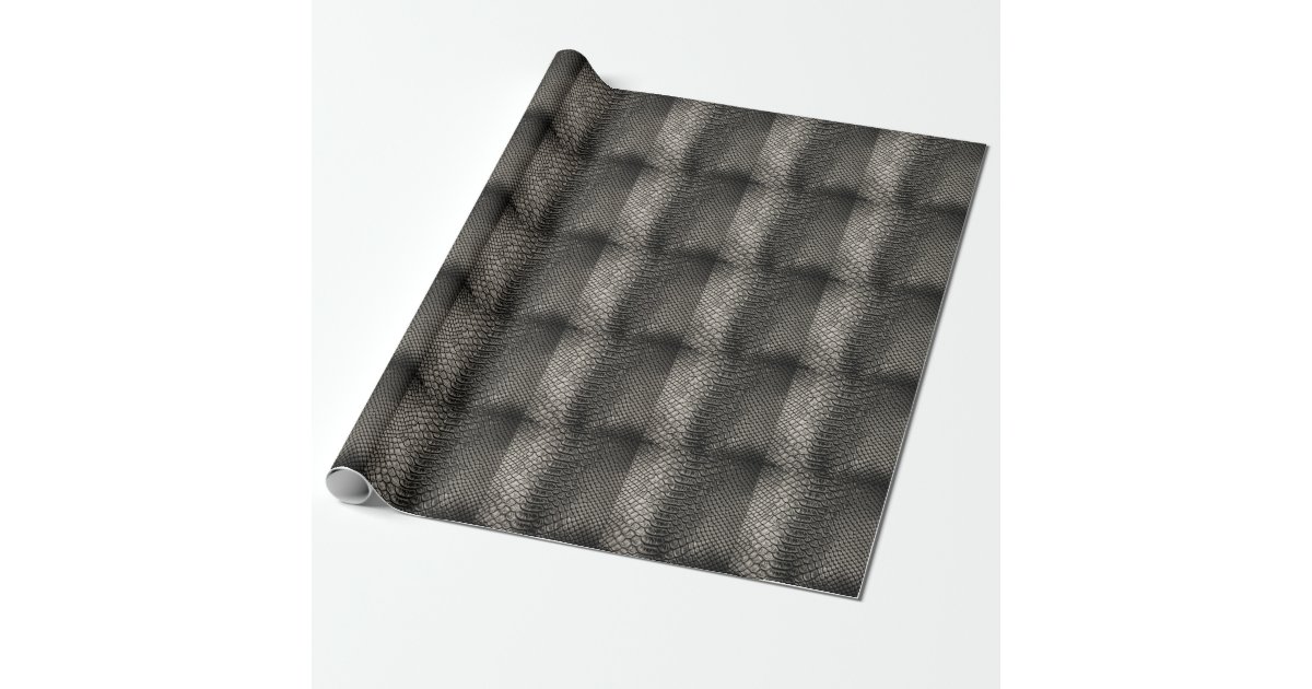 Black leather texture, background use. wrapping paper | Zazzle