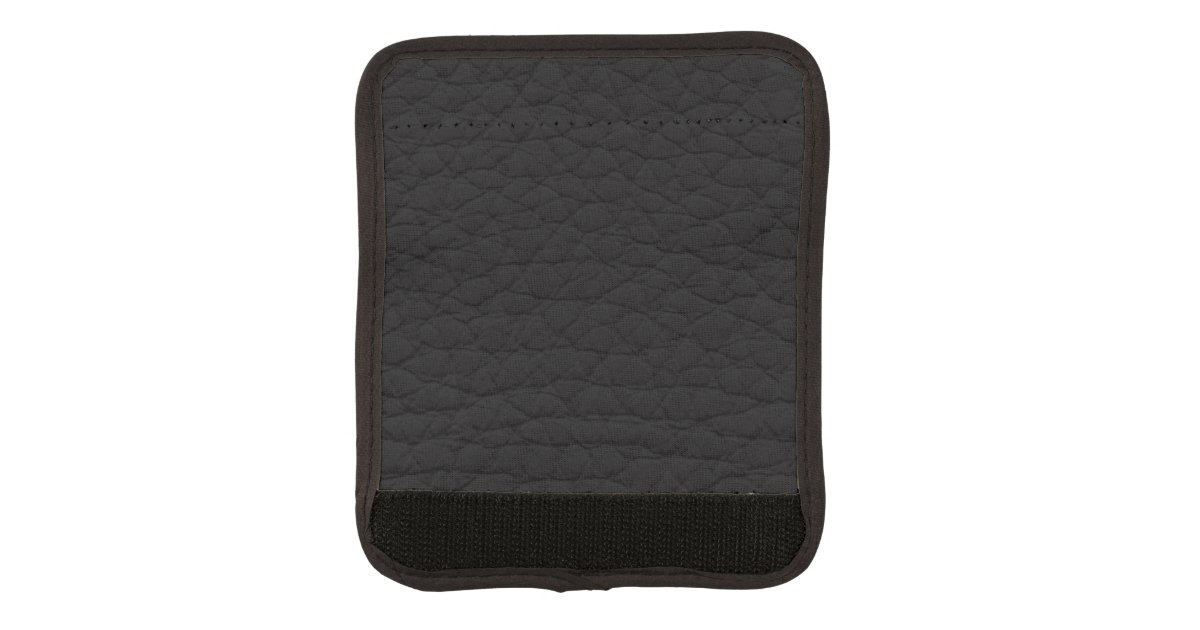 Black Leather Texture Handle Wrap | Zazzle