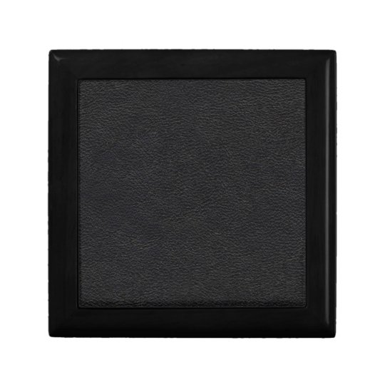 Black Leather Texture Jewelry Box | Zazzle.com