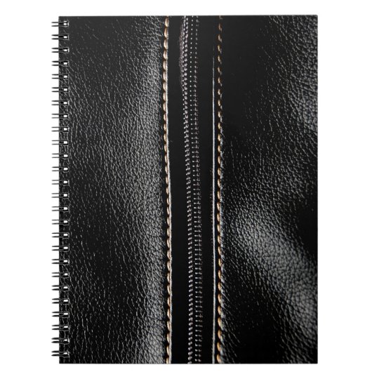 Black Leather with Zipper Notebook | Zazzle.com