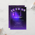 Black Light Escape the Room Invitation | Zazzle