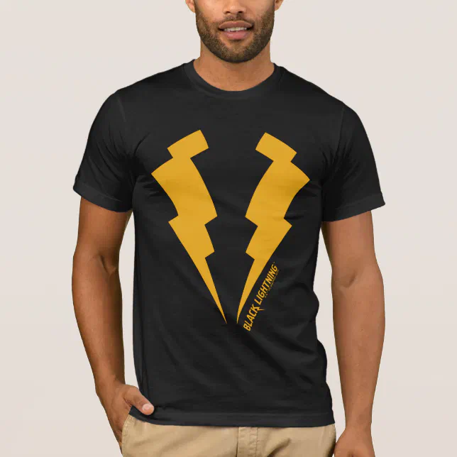 Black Lightning Bolts Graphic T-Shirt | Zazzle
