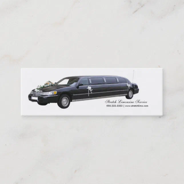 Black Limo Limousine Business Cards | Zazzle