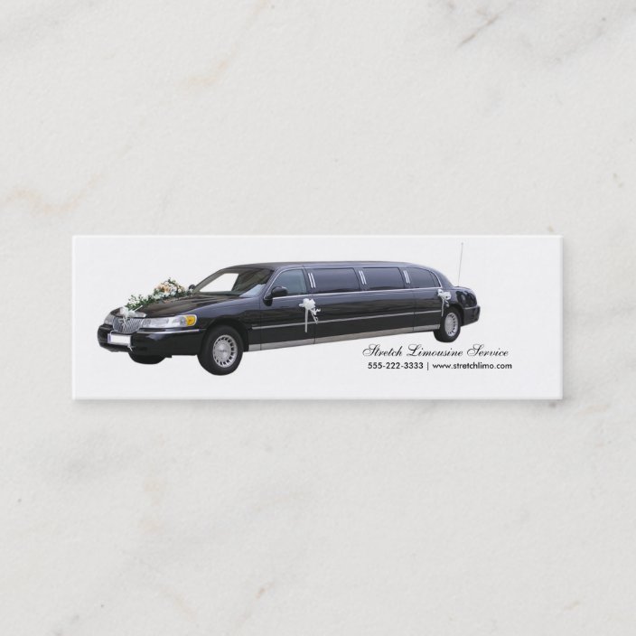 Black Limo Limousine Business Cards | Zazzle