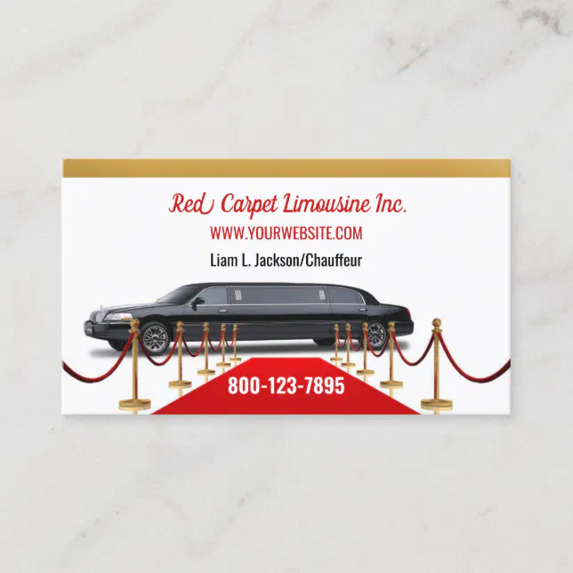 Black Limousine Business Card | Zazzle