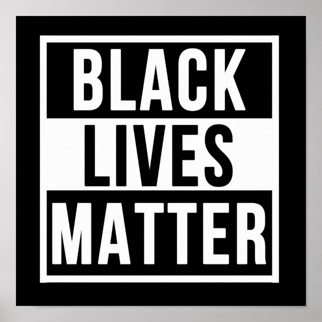 Black Lives Matter BLM African American Pride Poster | Zazzle