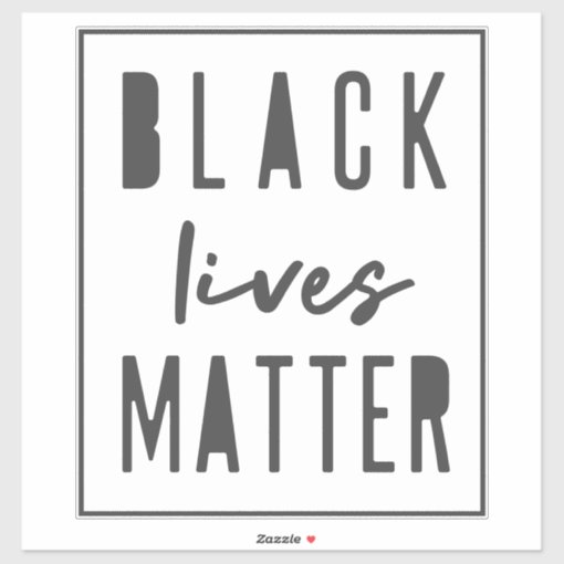 Black Lives Matter | BLM Race Equality Car Bumper Sticker | Zazzle