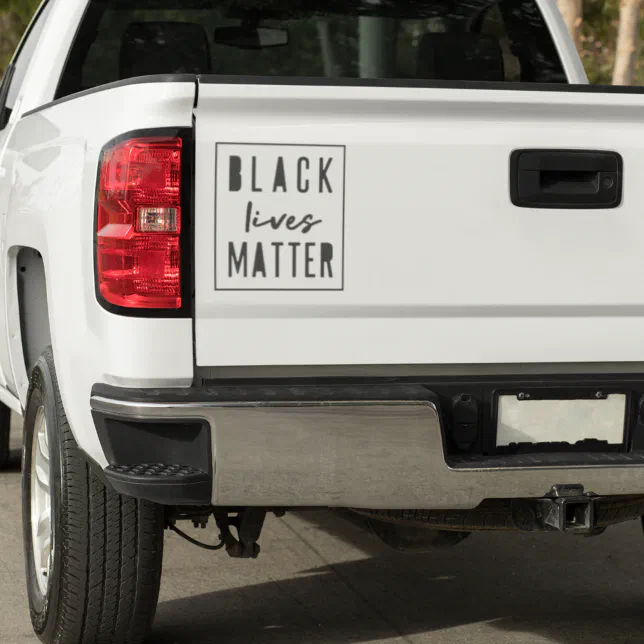 Black Lives Matter | BLM Race Equality Car Bumper Sticker | Zazzle