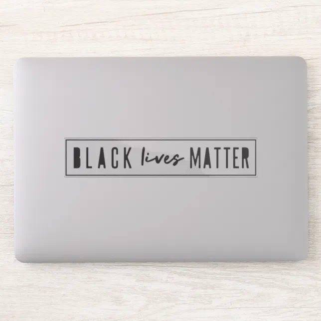 Black Lives Matter | BLM Race Equality Laptop Sticker | Zazzle
