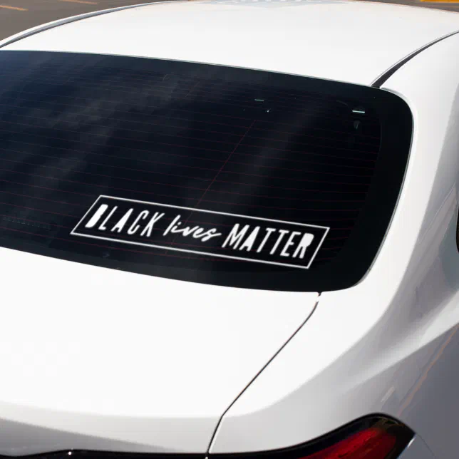 Black Lives Matter | BLM Race Equality Modern Car Window Cling | Zazzle