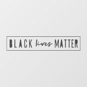 Black Lives Matter | BLM Race Equality Modern Window Cling | Zazzle