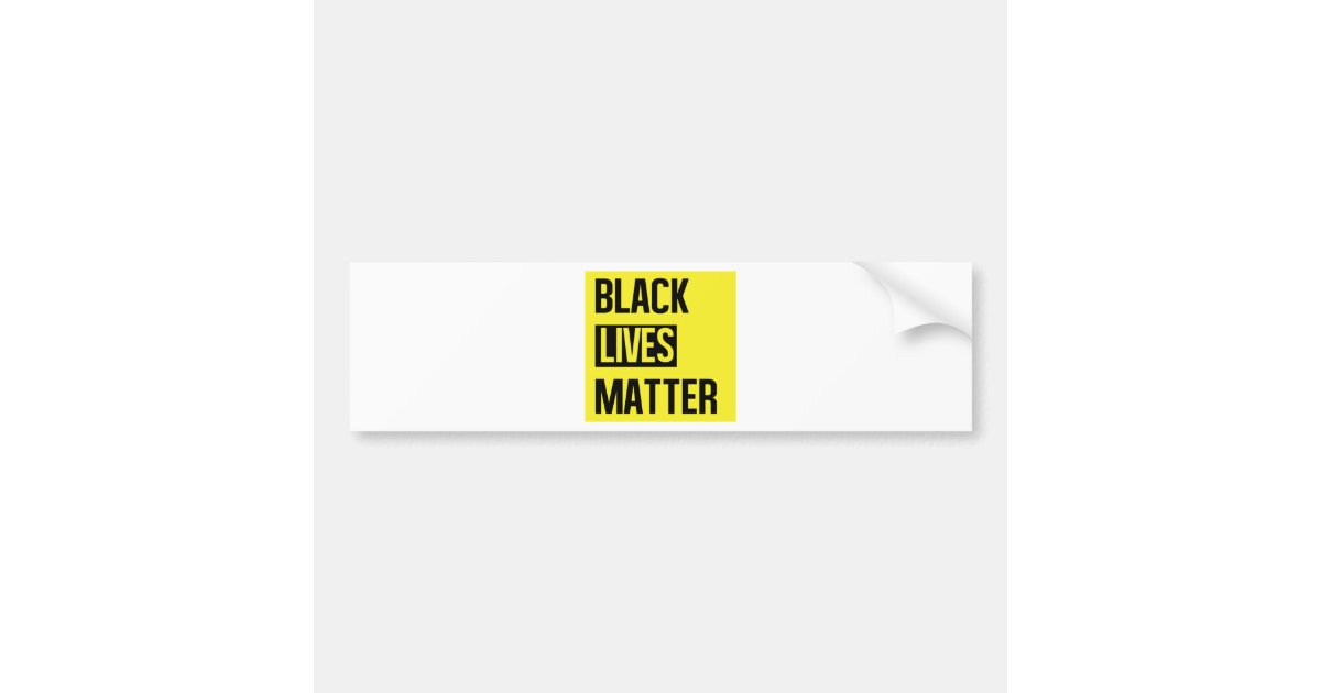 Black Lives Matter Bumper Sticker | Zazzle