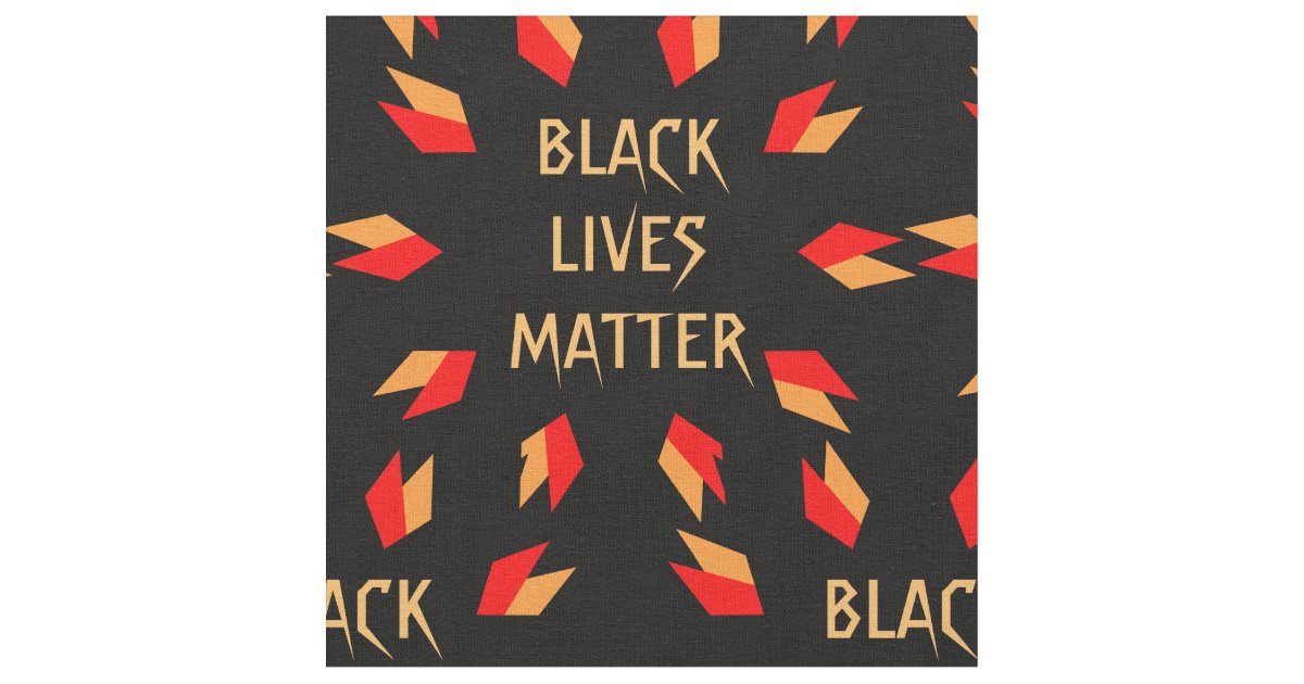 Black Lives Matter Fabric | Zazzle