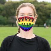 BLACK LIVES MATTER FACE MASK ALLY GAY PRIDE LGBTQ | Zazzle
