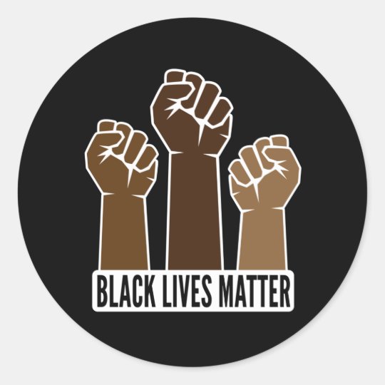 Black lives matter, fists fighting, BLM Sticker | Zazzle.com