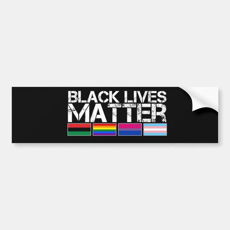 Black Lives Matter LGBT Bumper Sticker | Zazzle