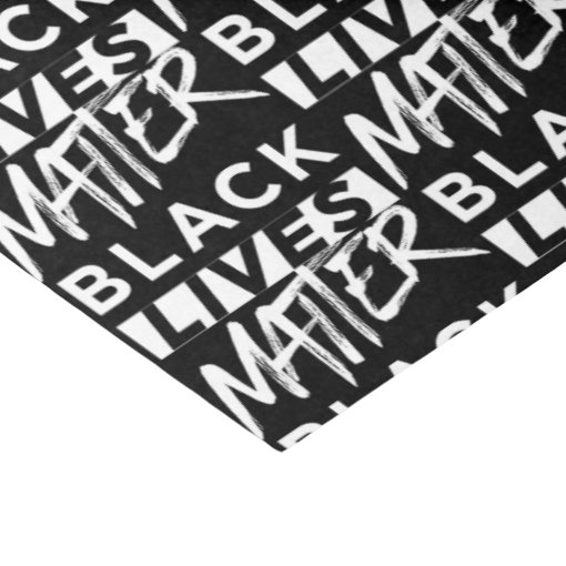 Black lives matter pattern tissue paper | Zazzle