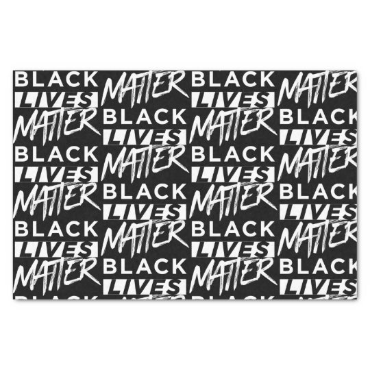 Black lives matter pattern tissue paper | Zazzle.com