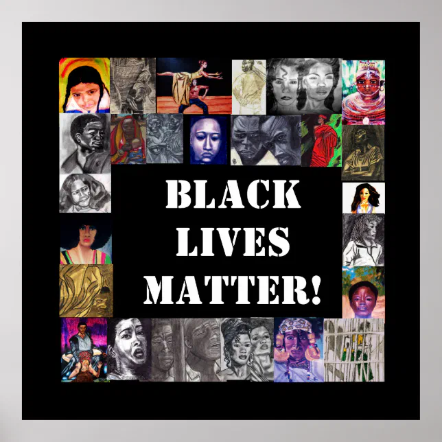BLACK LIVES MATTER poster | Zazzle