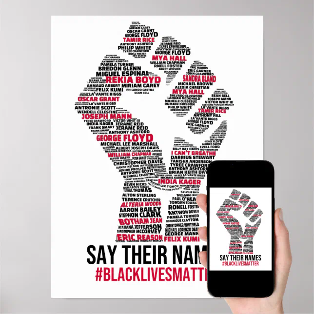 black lives matter posters | Zazzle