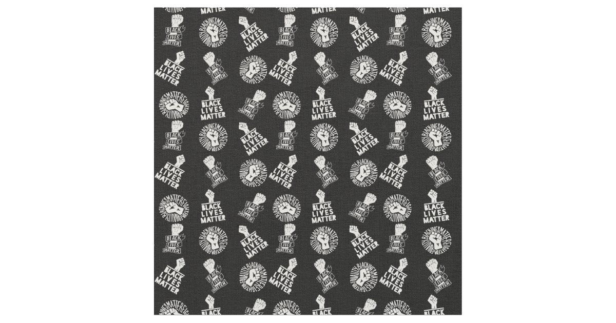 black lives matter seamless pattern blm protest 20 fabric | Zazzle
